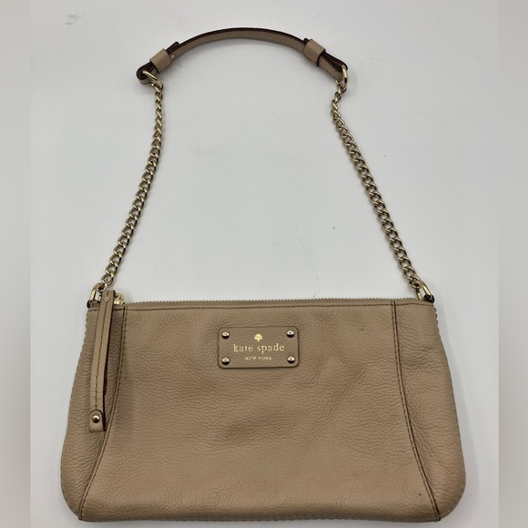 kate spade | Bags | Kate Spade Wellesley Byrd Warm Beige Leather ...